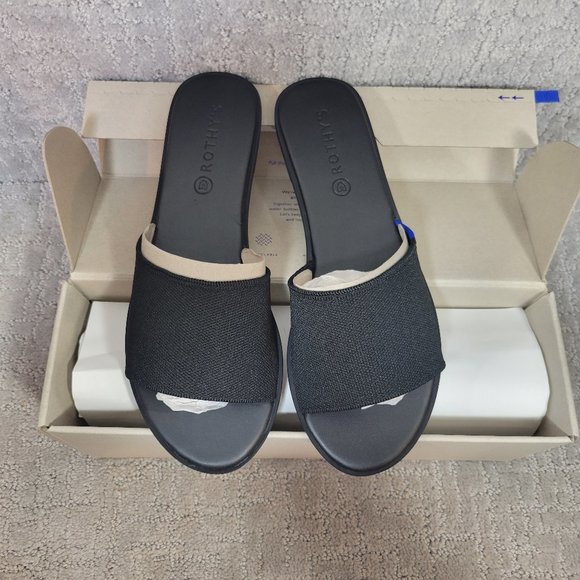 Rothy's | Shoes | Rothys The Slide Womens Size Us 55 Black Comfortable ...